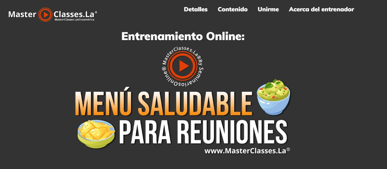 Menú saludable para reuniones | Home